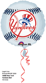 Ny Yankees Foil Balloon, 18" by Anagram International - Balloons123